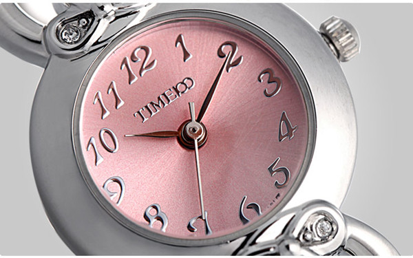 Round Face And Chain Belt Watch For Women(pink) on Luulla